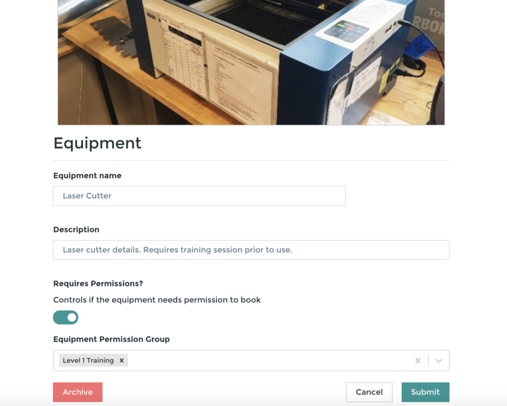 Management software for makerspaces